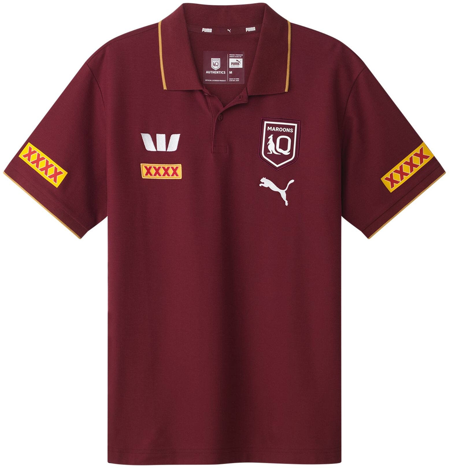 QLD Maroons 2026 State of Origin Mens Maroon Team Polo Shirt | 78717202 ...