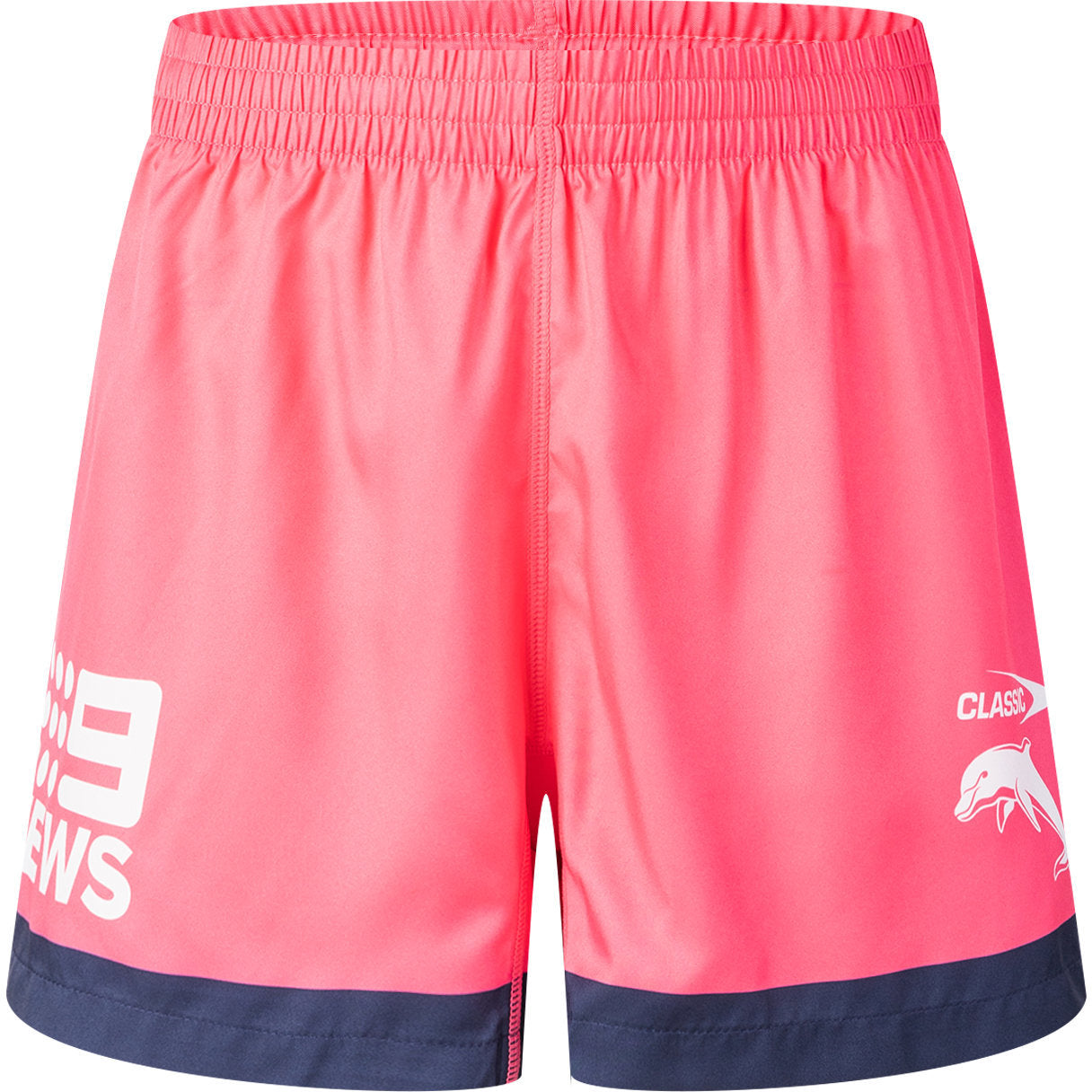 Dolphins 2026 NRL Ladies Pink Gym Shorts | Savvy Supporter