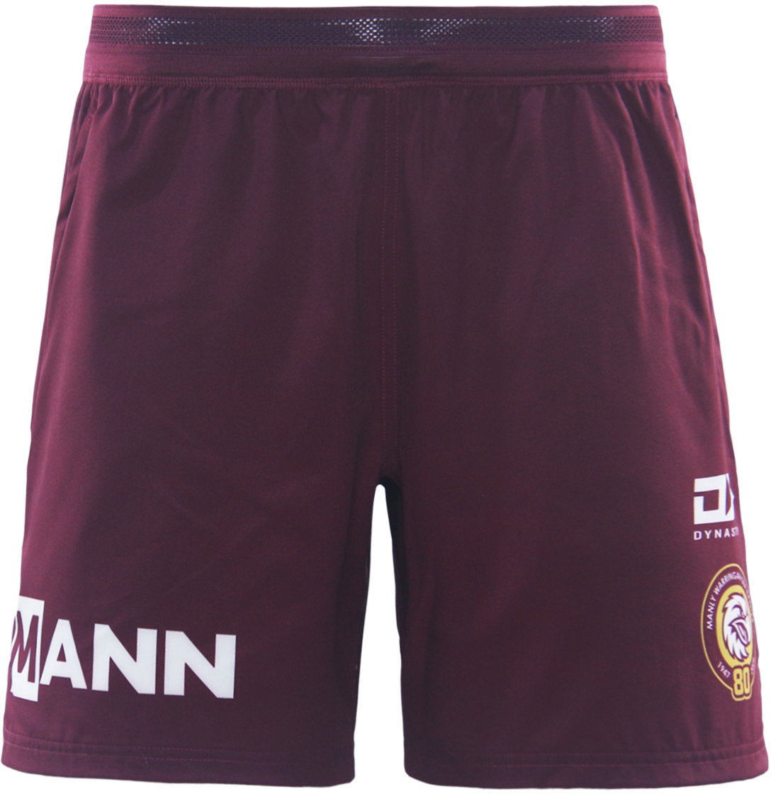 Manly Sea Eagles 2026 NRL Mens Maroon Gym Training Shorts | SESHM26510 ...